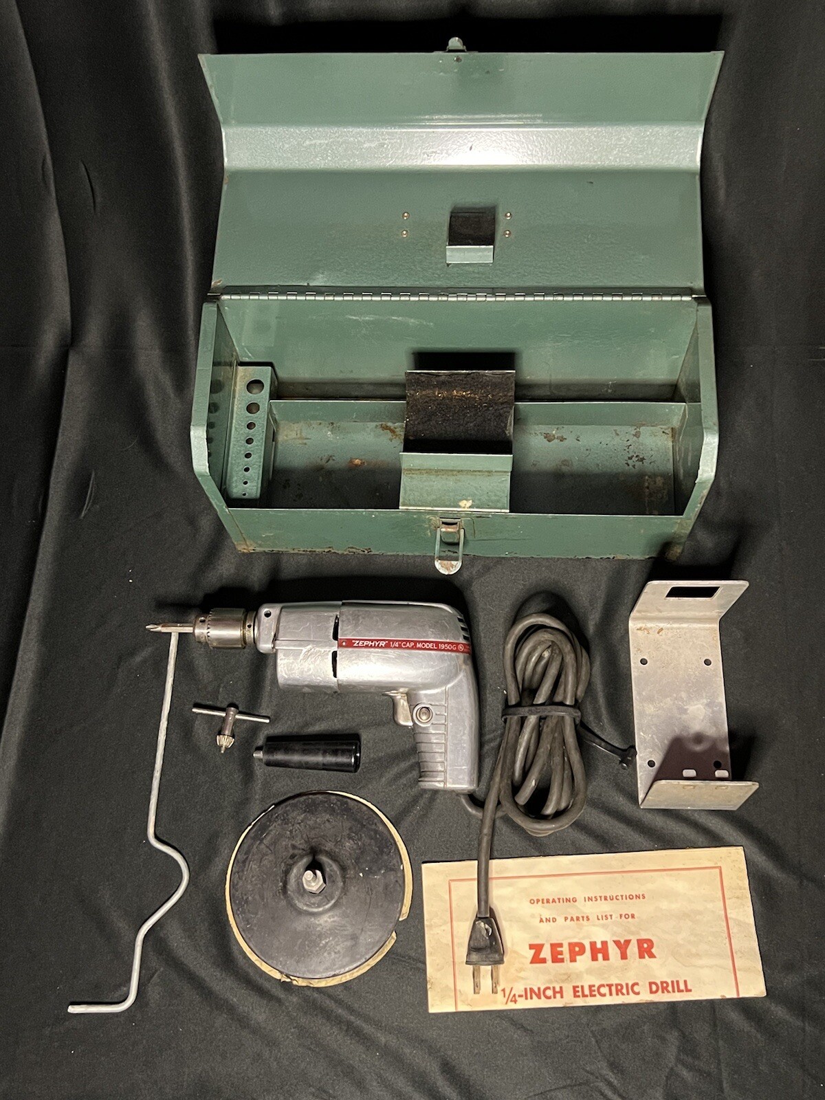 Vintage "ZEPHYR" Model-1950G 1/4" Electric Drill, PET POWER TOOLS ...