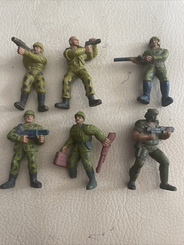 Lot of 6 Vintage GUTS Action Figures Mattel 1986 Soldier Army Men ...