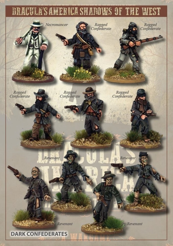 Dracula's America DRAC203 Dark Confederates (Posse) Rebel Necromancer ...