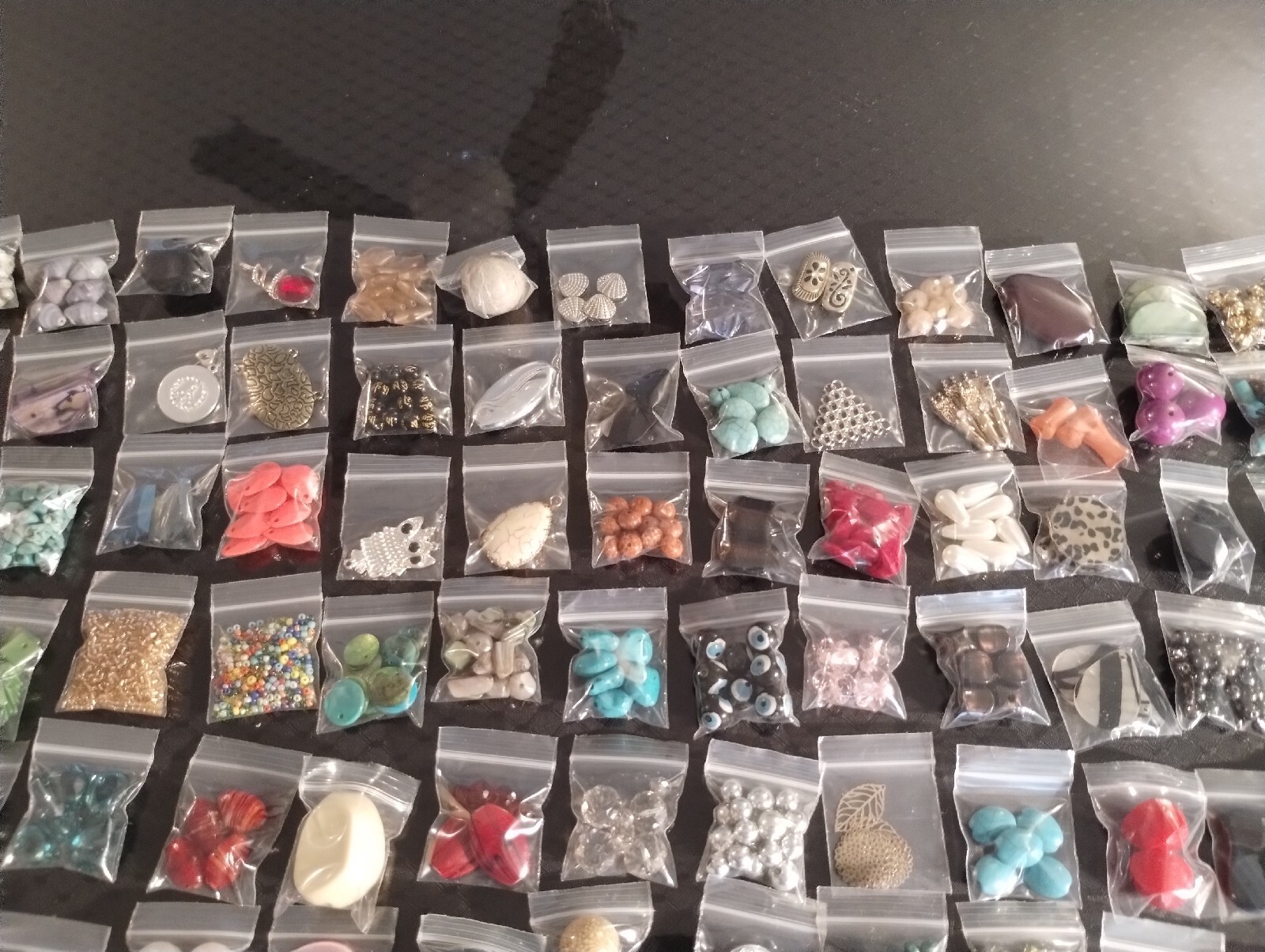 Jewelry Bead Lot 40 Bags Of Beads Pendants And Jewelry Making Findings ...
