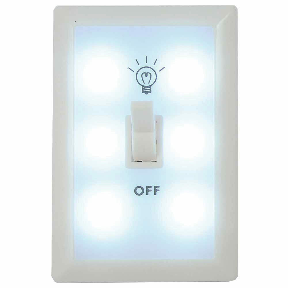 Set of 2 LED Night Switch Light, Brightest Portable 200 Lumen Cordless ...