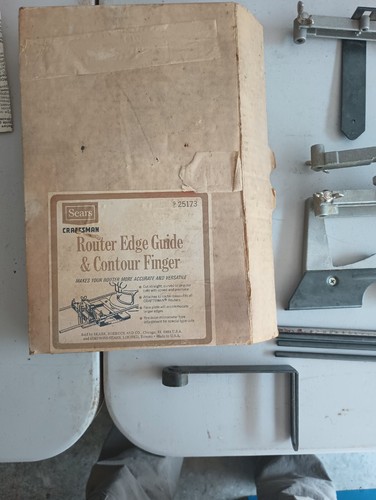 VTG Sears Craftsman Router Edge Guide & Contour Finger USA 9-25173 W ...