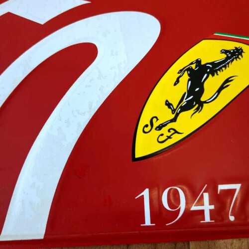 Ferrari License Plate Red 300mm × 145mm 50th Anniversary 1997 Super ...