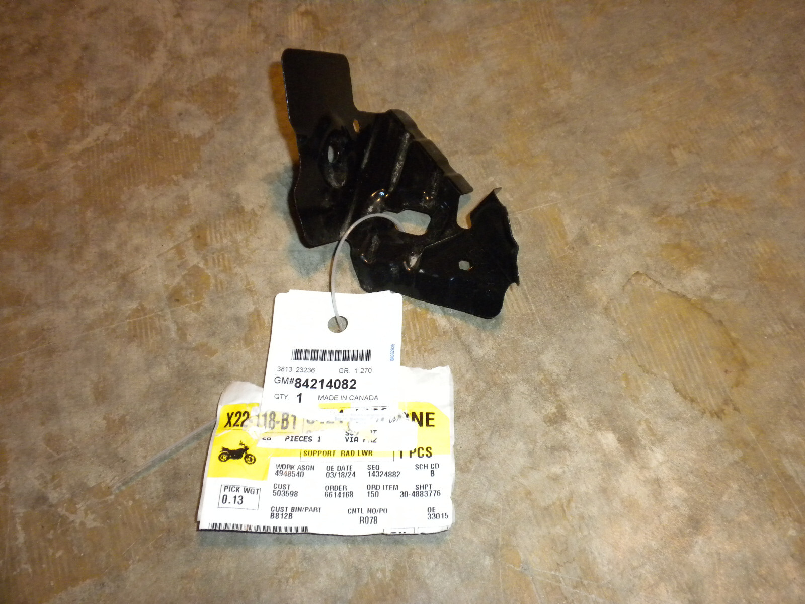 19-23 Silverado 1500 RH - Passengers Side Lower Outer Radiator Support ...