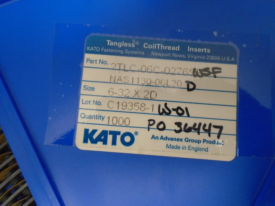 KATO TANGLESS THREAD COILS-6-32/2D-new roll | eBay