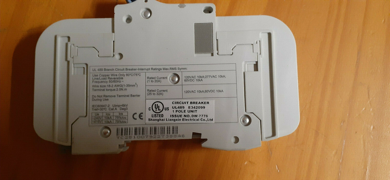 Nader NDB2 Series Miniature Circuit Breakers NDB2T-63 25A | eBay