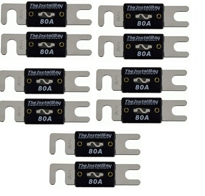 80 Amp 80A Fuse The Install Bay ANL80 High Quality Nickel Plated (10 ...