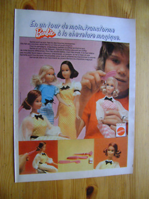 Barbie - Pub publicité originale vintage Mattel 1975 | eBay