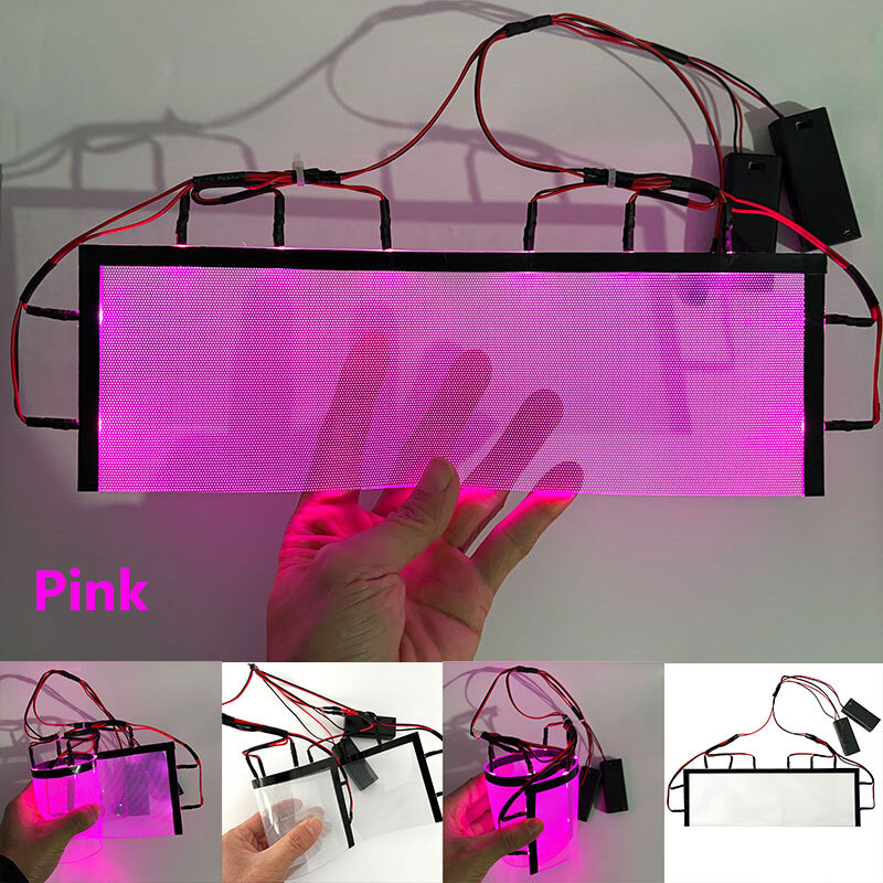 DIY Flexible Big Rectangular Led Light Eyes Kits Halloween Helmet Masks ...