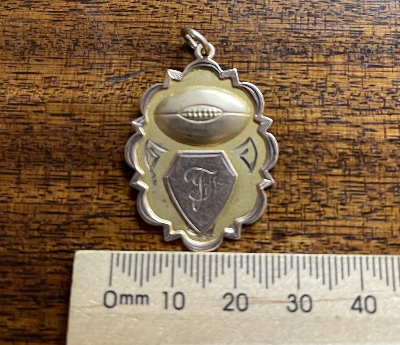 Australian 1926 9ct Yellow & Rose Gold AFL fob Shield… - Gem