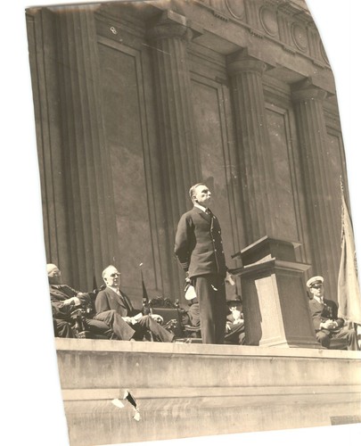 Commander John Rodgers at Podium US NAVY AVIATION Pioneer 1925 Press ...