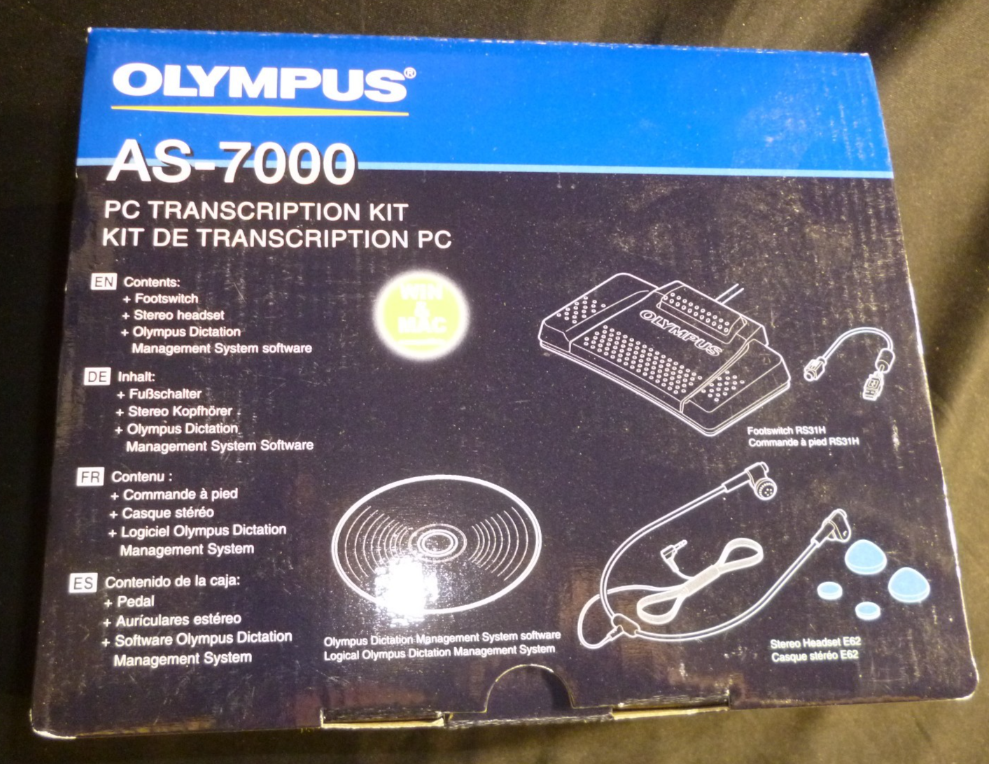 Olympus As-7000 Professional Transcription Kit As7000 for sale online ...
