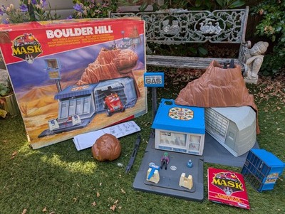 VINTAGE MASK BOULDER HILL PLAYSET 1985 KENNER BOXED WITH FIGURE ...