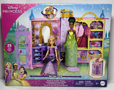 Disney Princess Closet Playset Mattel 25 Accessories Ready for the Ball ...