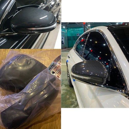 For Genesis G70 2019-2025 Carbon Fiber Side Door Rearview Mirror Cover ...