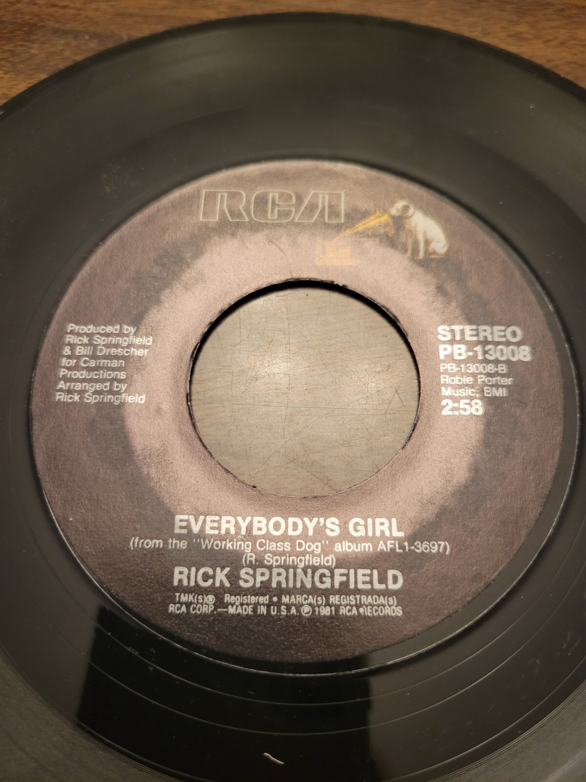 RCA Records Rick Springfield "Love Is Alright Tonite" Picture Sleeve | eBay