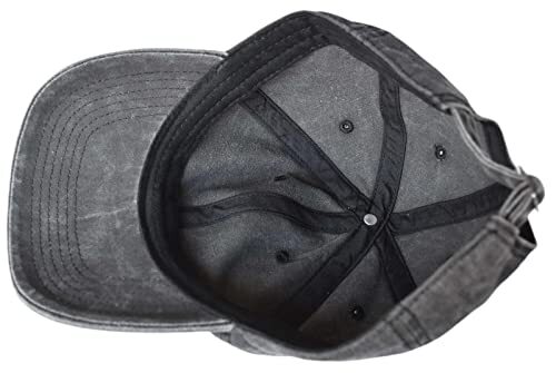 Vintage Washed Cotton Adjustable Baseball Caps for Men Small-Large 1p-black | eBay