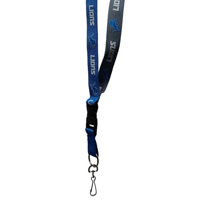 Detroit Lions NFL Lanyard Clip Neck Tag Keychain for ID Keys Ticket ...