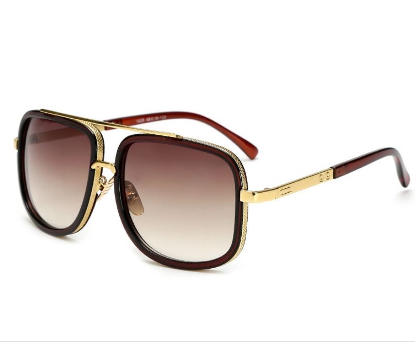 Men's Sunglasses Rapper New Oversize Fashion Square Women Designer Flat ...