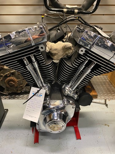 96" Twin Cam A Motor Engine Harley Bagger Dyna 2007^ Fresh Black FLHX ...