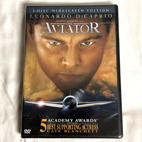 The Aviator DVD Leonardo DiCaprio 2 Disc Widescreen Drama Sealed 2004 ...