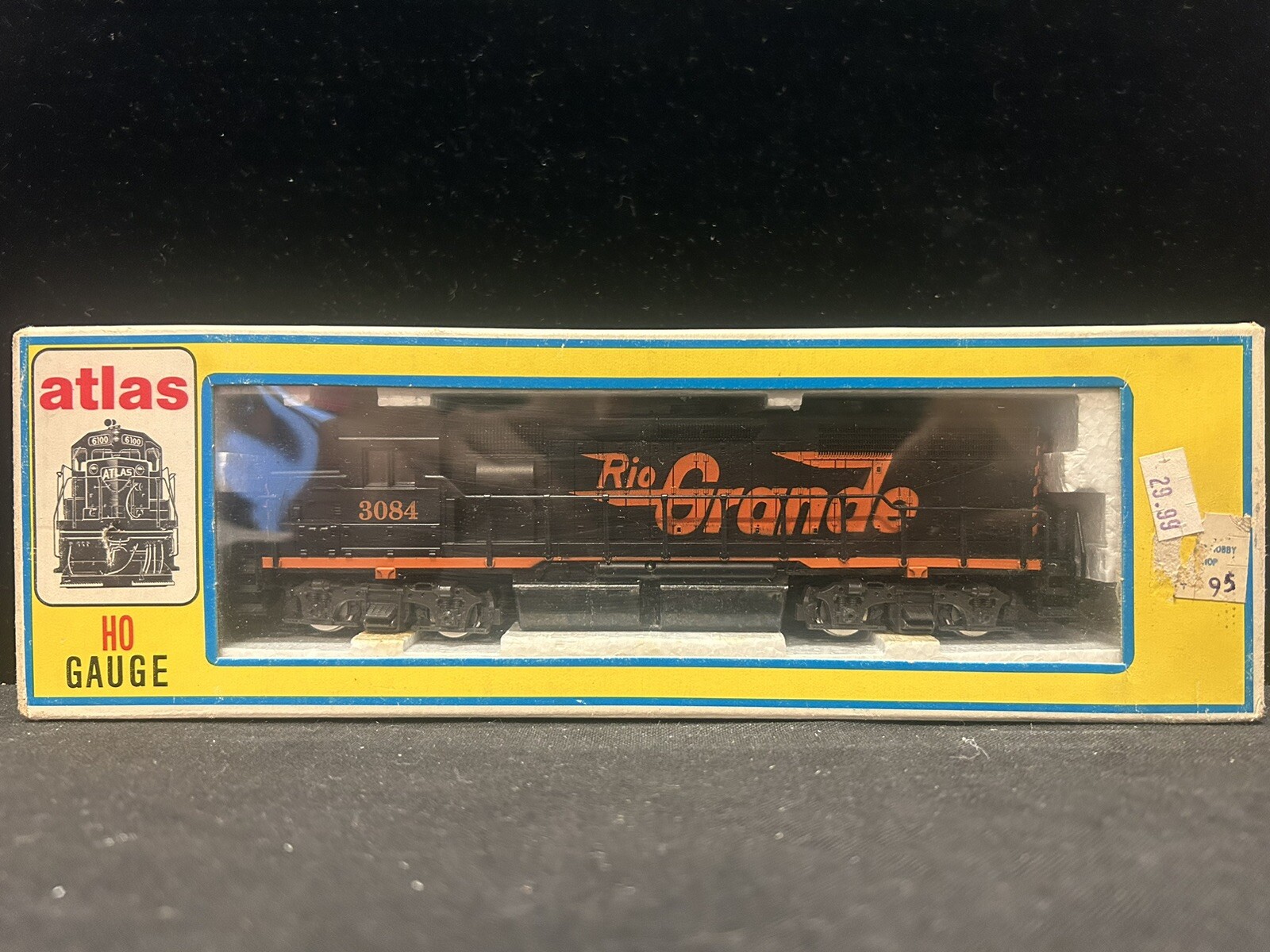 HO Scale Atlas GP-40 Diesel Locomotive Rio Grande Black #3084 Model ...