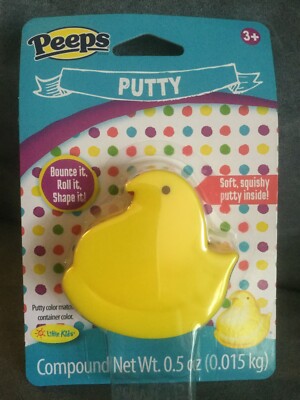 PEEPS BRAND PUTTY 0.5 OZ IN YELLOW EASTER CHICK PLASTIC - NEW IN ...