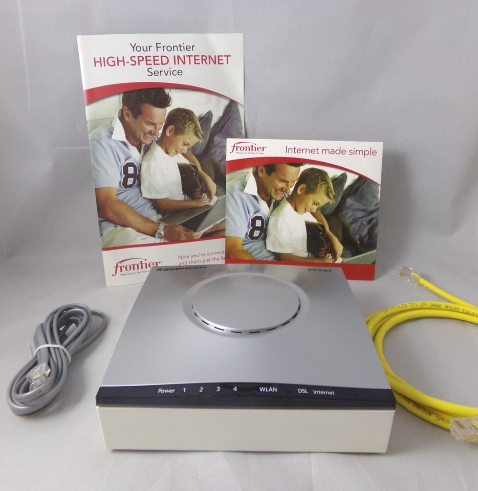 NOS Frontier Sagecom SE567 Wireless ADSL Modem Model 060R-H550-A05 ...