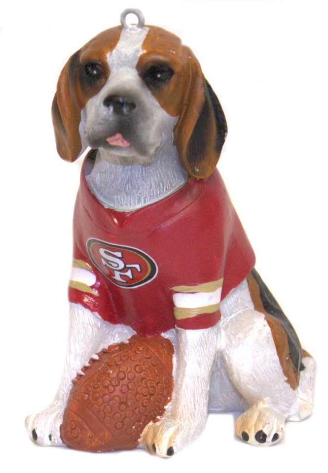 San Francisco 49ers 3.5" Polyresin Dog Ornament | eBay