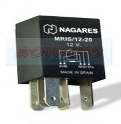 NAGARES MRIS/12-20 12V 20/10A 5 PIN CHANGE OVER MICRO RELAY WITH ...