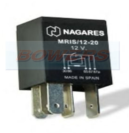 NAGARES MRIS/12-20 12V 20/10A 5 PIN CHANGE OVER MICRO RELAY WITH ...