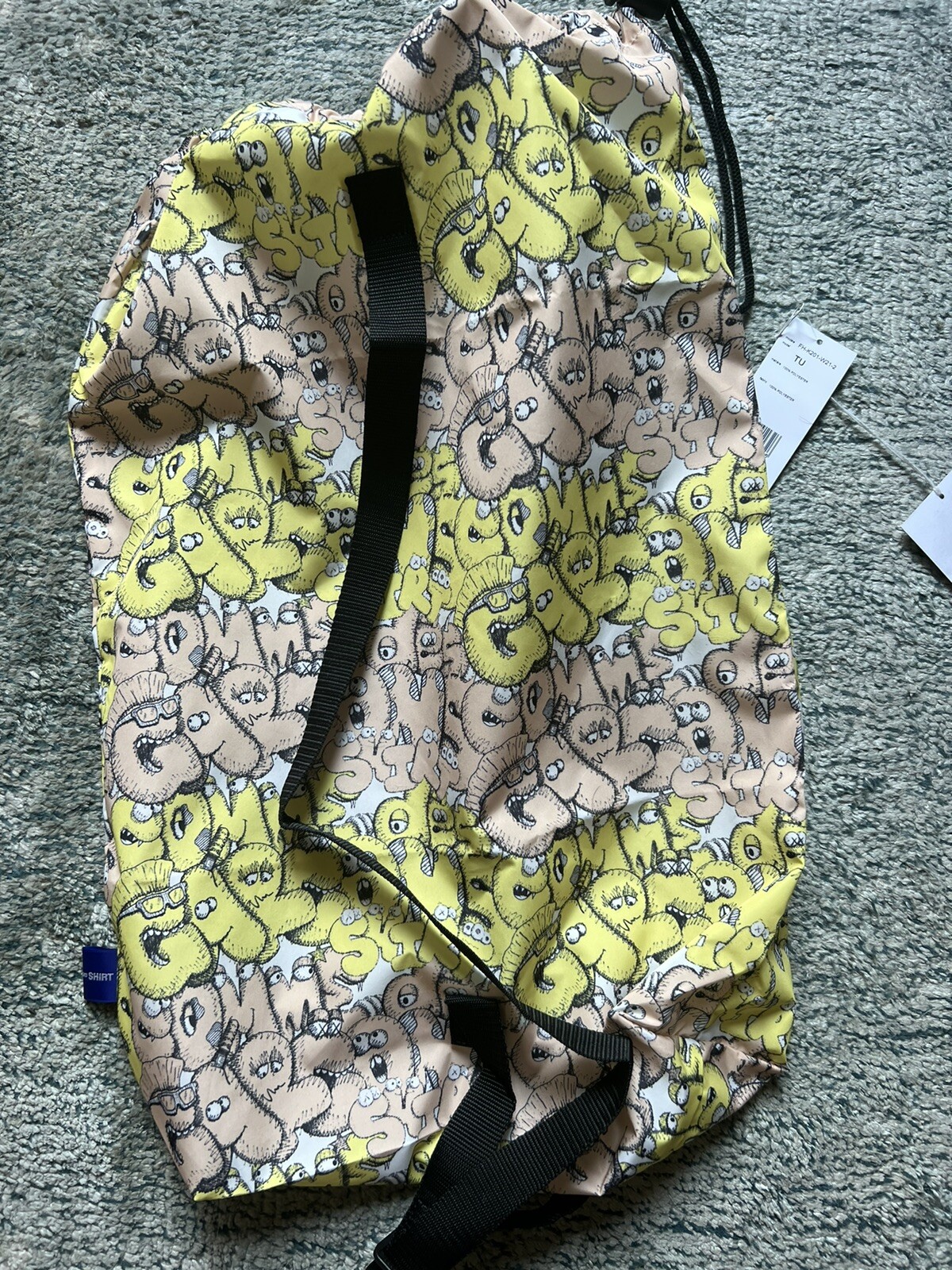 kaws Comme Des Garcons Backpack Yellow | eBay