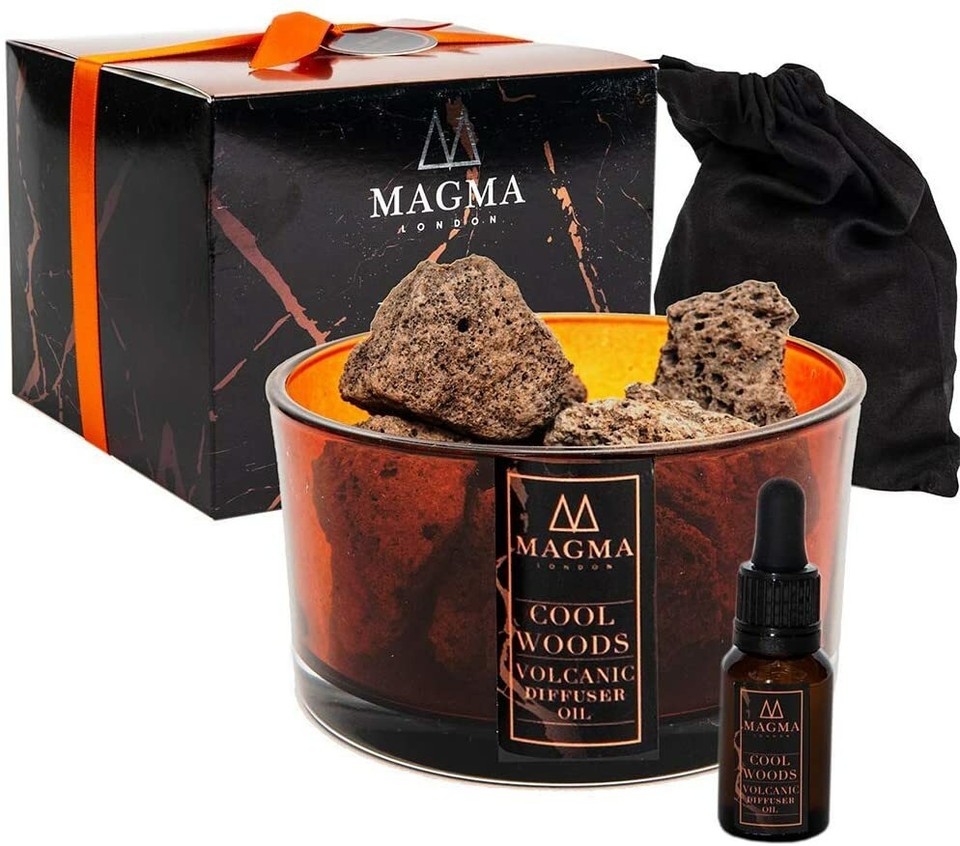Magma London Volcanic Rocks, Essential Oils Rock Reed Diffuser Gift Box ...