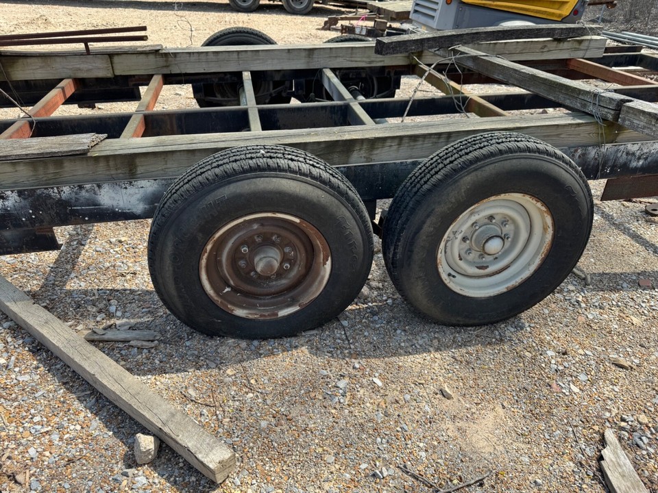 Homemade 24ft Tandem Axle Utility Trailer – 8 Lug – No Title – Project ...