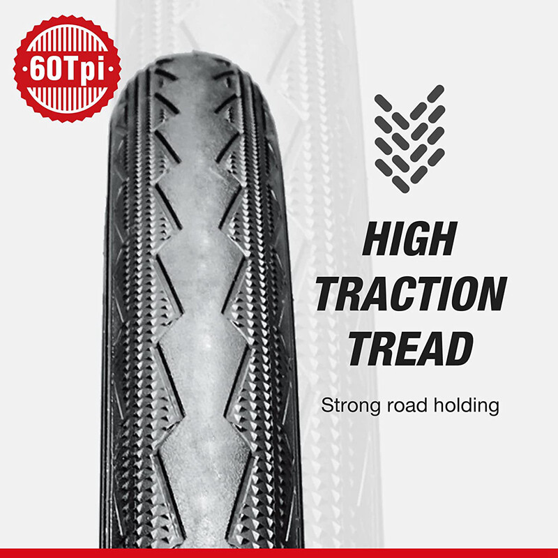 Chao YANG 2-Pack Road Bike Tire Set Foldable Bicycle Tire 700x23C ...