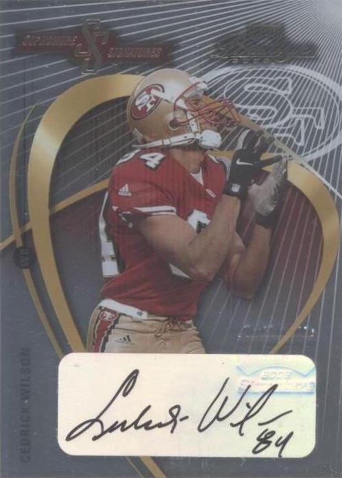 2002 Playoff Prestige - Sophomore Signatures Cedrick Wilson #SS6 (AU ...