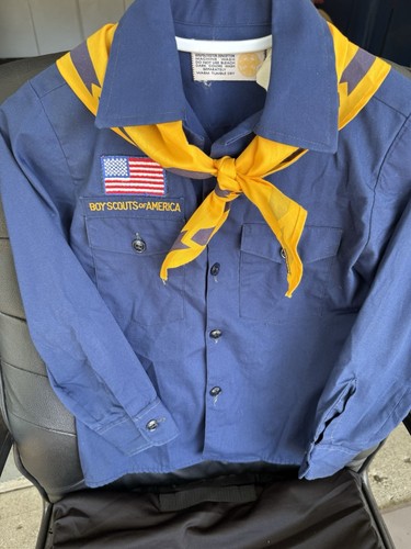 Cub Scout Boy Scouts BSA UNIFORM SHIRT Youth, Size 10, Long Sleeve ...
