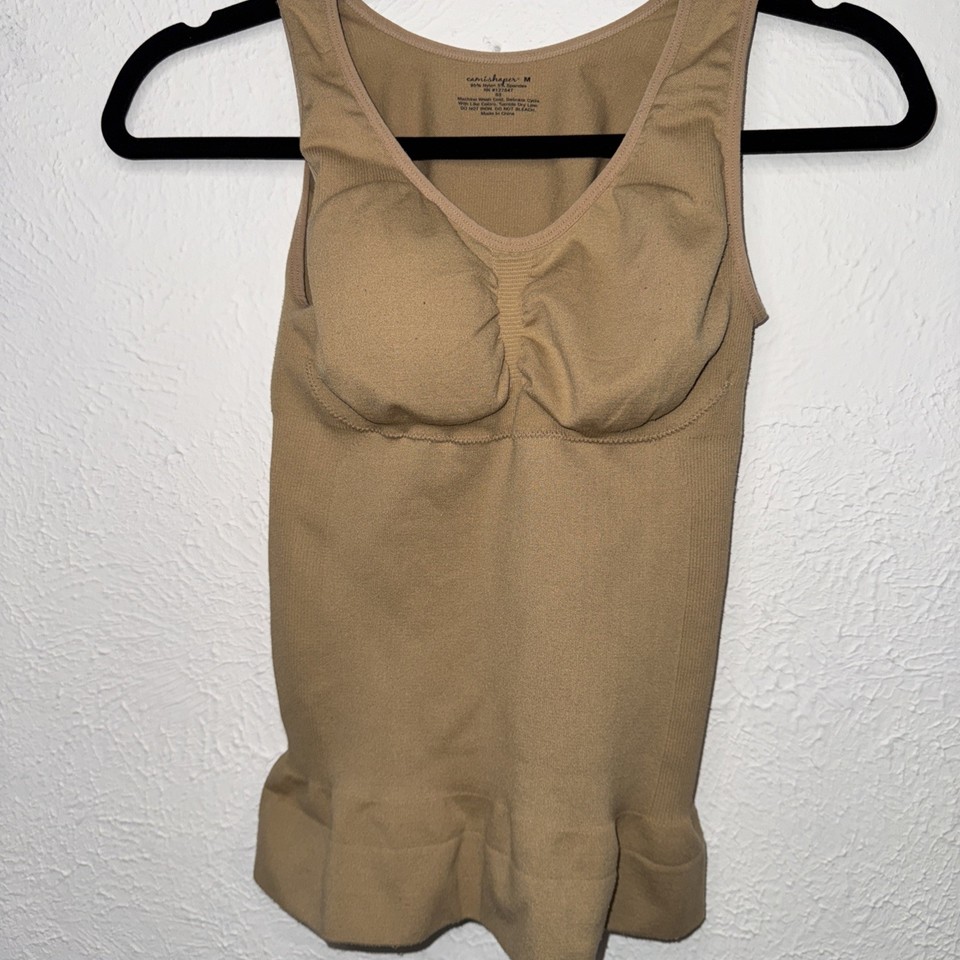 Cami Shaper Camisole w/Built in Bra Womens Tummy Control Shaper Sz M ...