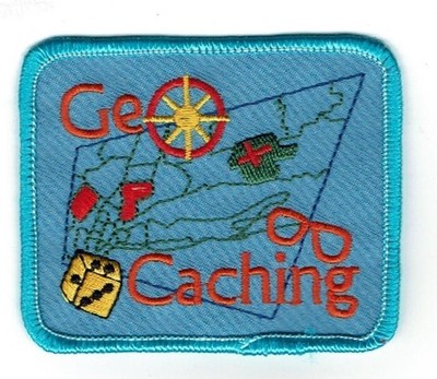 Girl Boy Cub GEOCACHING Trip Day Fun Patches Badges SCOUT Geo caching ...