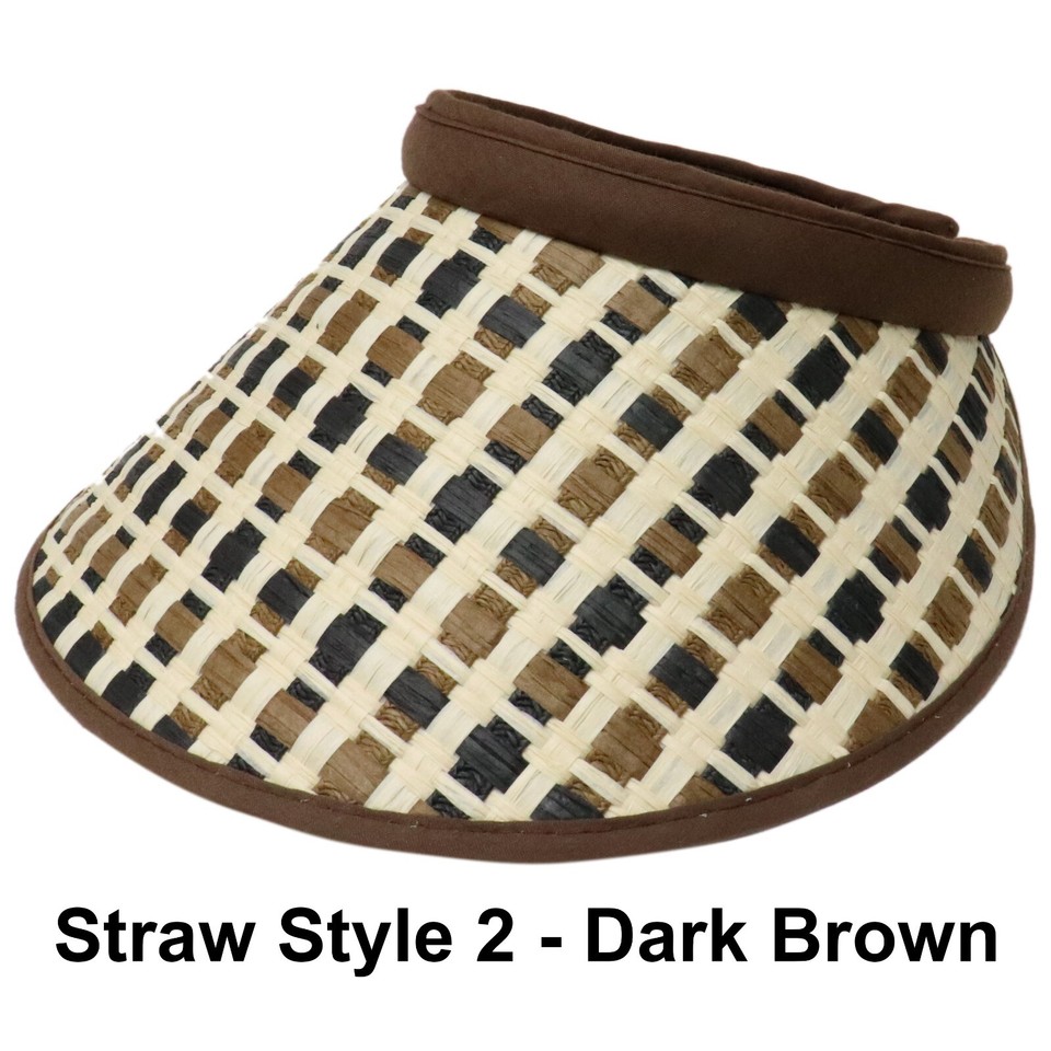 Women Lady Fashion Large Clip On Visor Wide Brim Sun UV Protection Cap ...