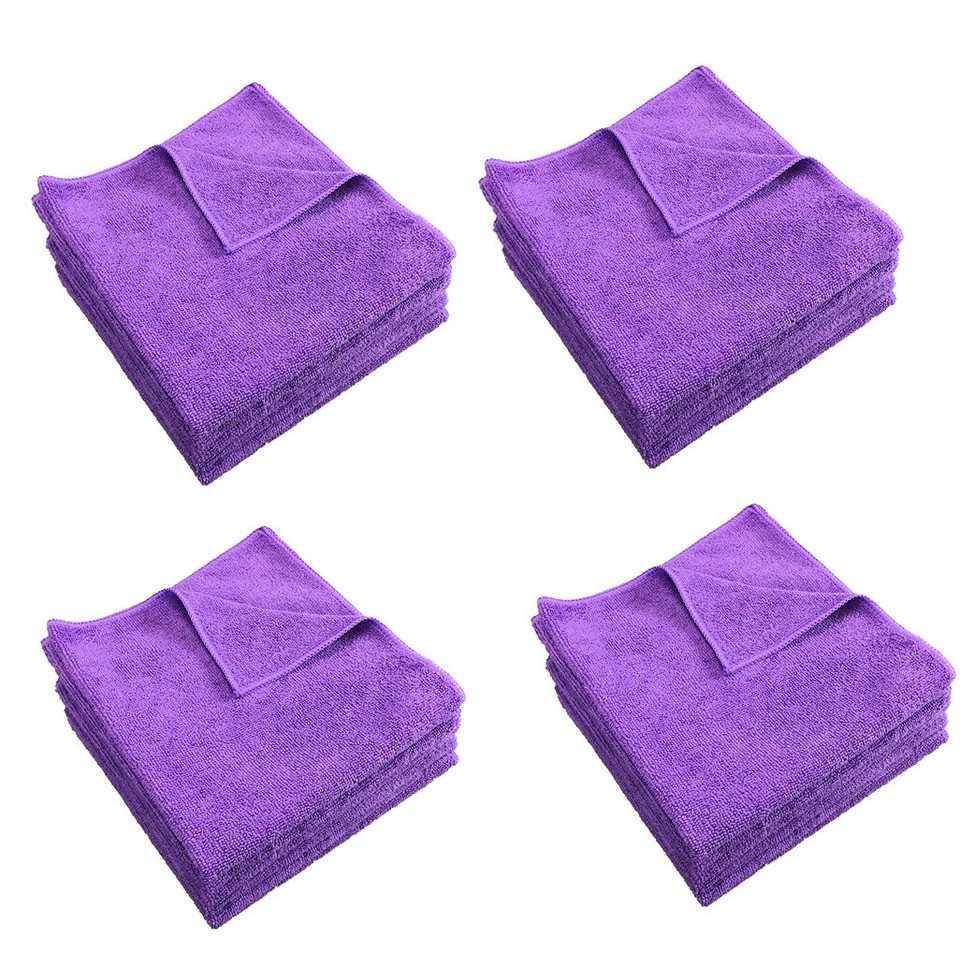 Pack of 1x 3x 12x Premium Microfibre Face Towels Cloth Flannels Sports ...