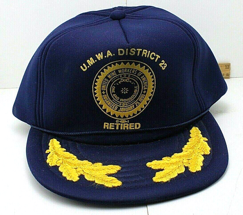UMWA District 23 Retired Cap Hat Very Good Condition Adjustable | eBay