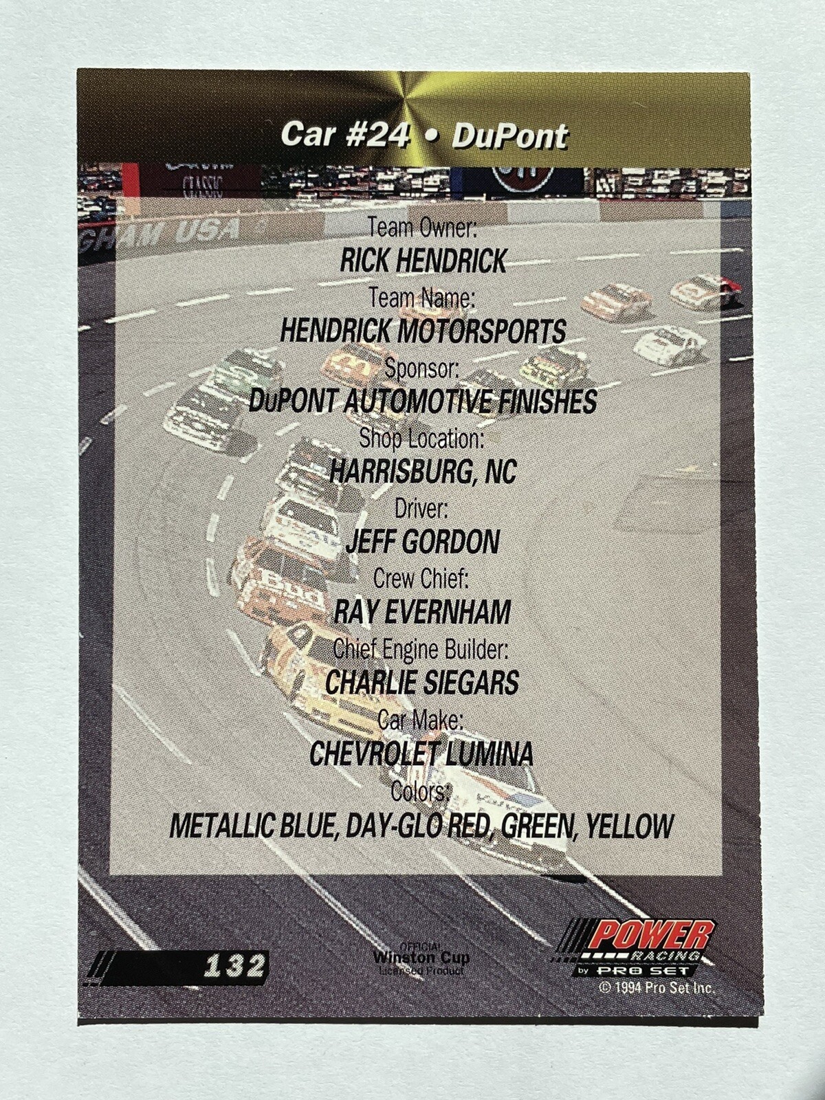 1994+Pro+Set+Power+Racing+-+%23132+Jeff+Gordon for sale online | eBay