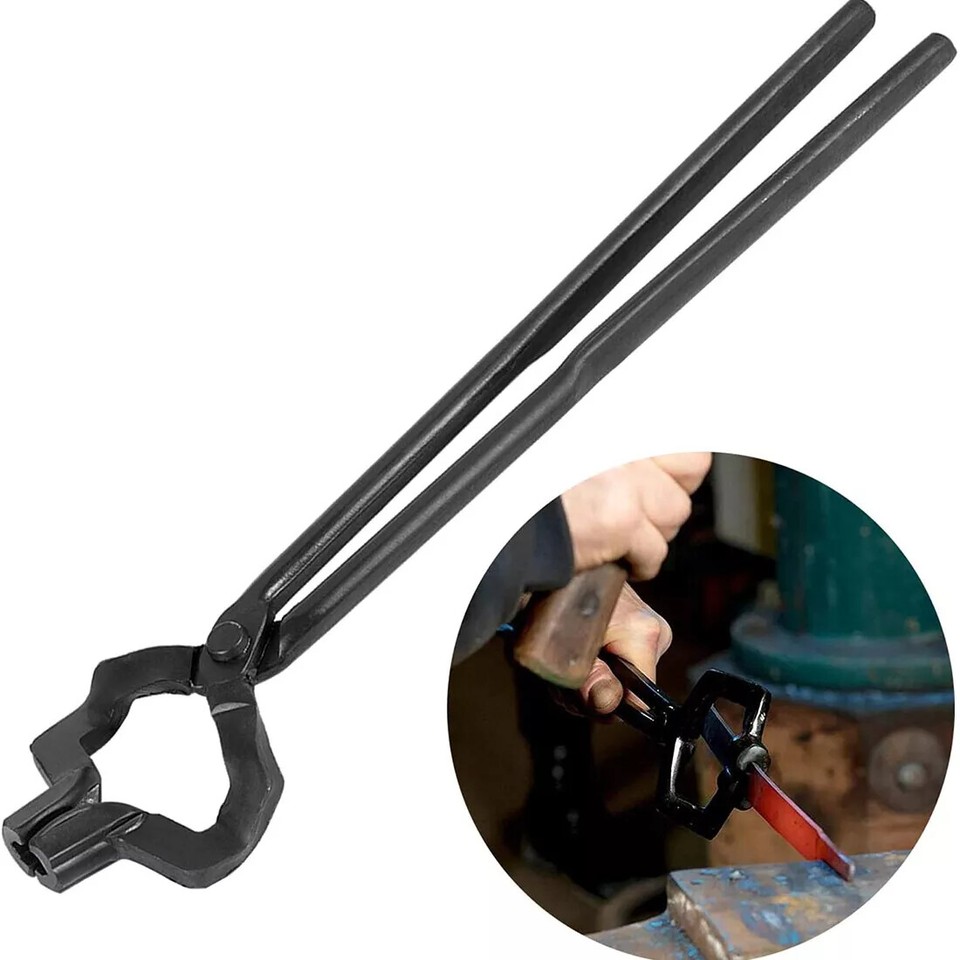 Knifemaking and Blacksmithing Tongs 16" Z V-Bit Style Blacksmith V-Bit ...