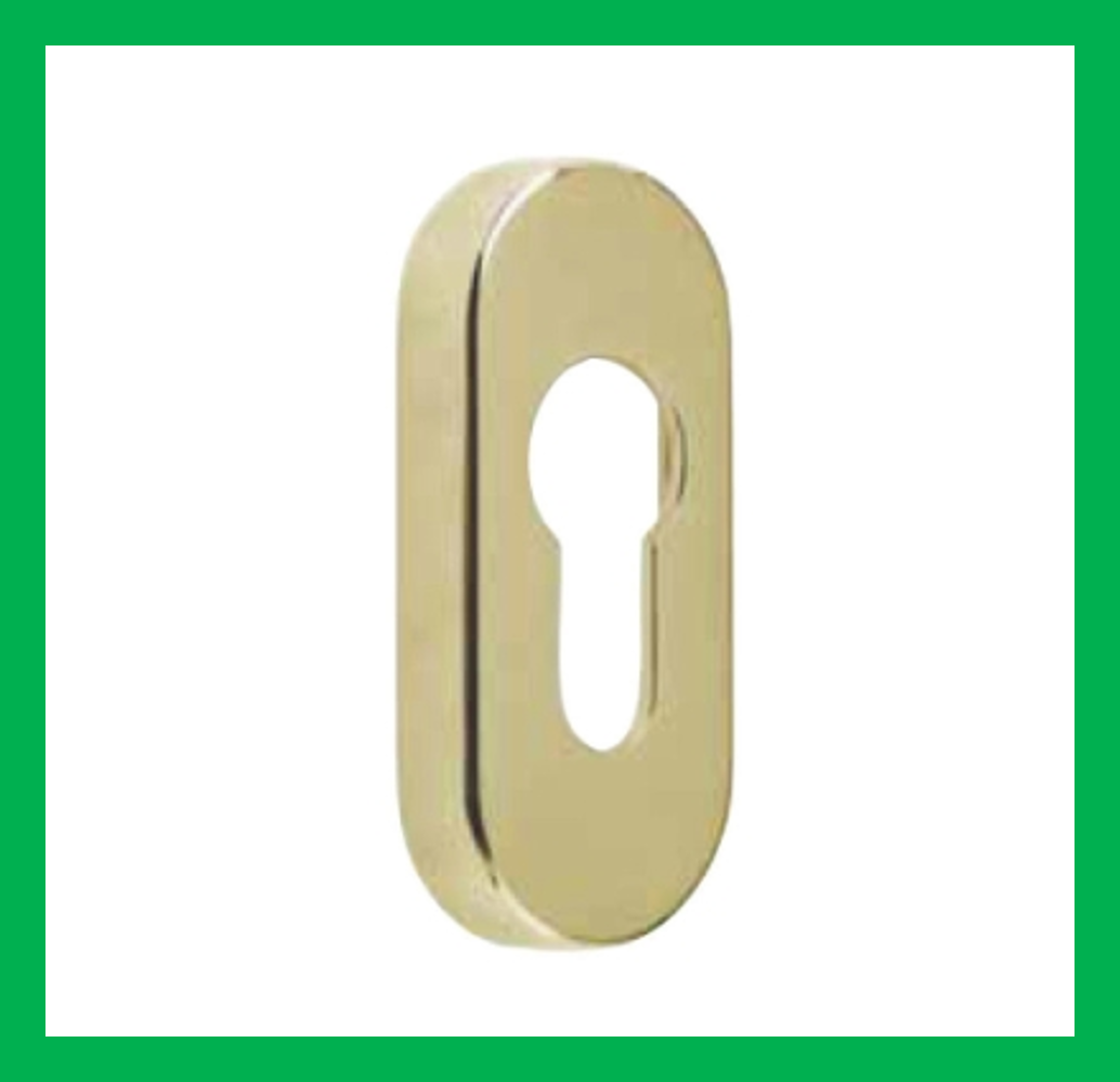 Mila Pro-Linea UPVC Euro Profile Door Escutcheon Oval Shaped Keyhole ...