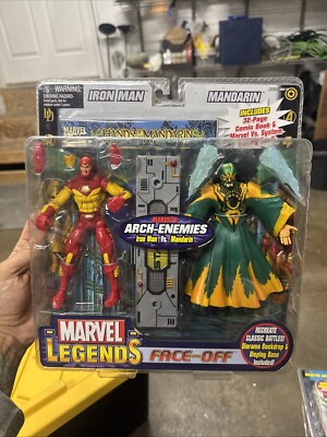 2006 ToyBiz Marvel Legends Face-Off Iron Man Vs Mandarin Action Figure ...