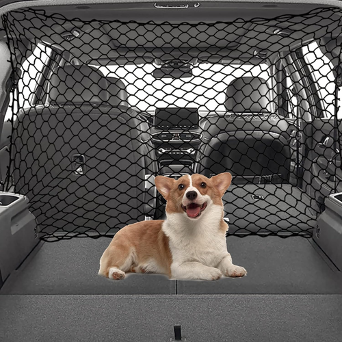 Car Dog Net Barrier 47" Pet Restraint Net Vehicle Safety Backseat ...