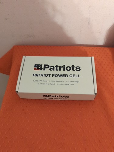 4Patriots Patriot Power Cell Solar Charger, LED Flashlight, Water ...