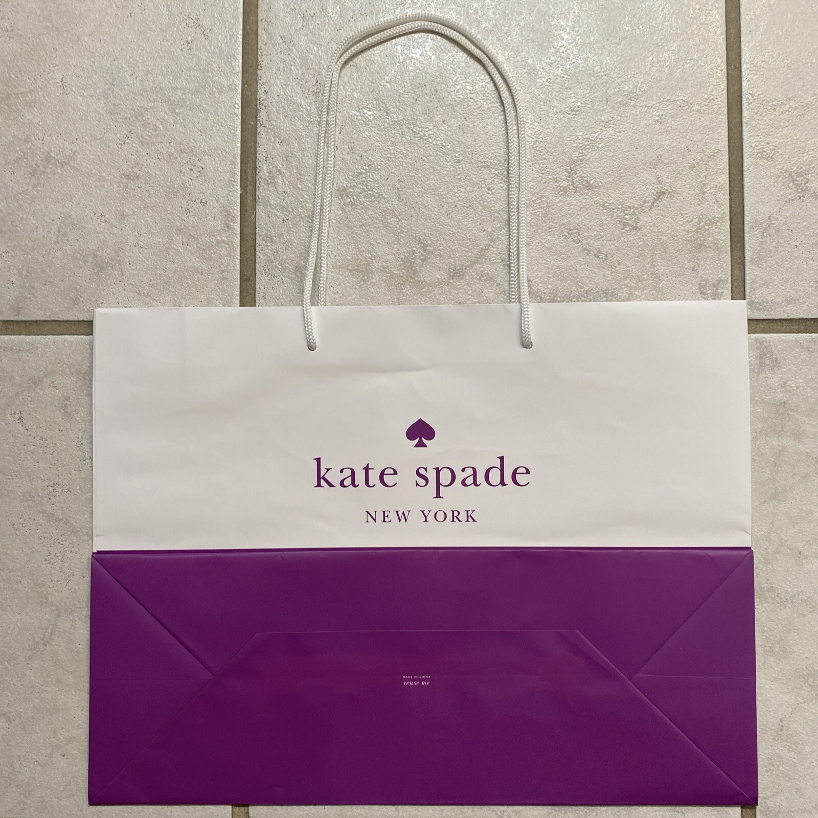 New KATE SPADE New York PAPER GIFT BAG Shopping Bag Pink 16"x12"x6 ...