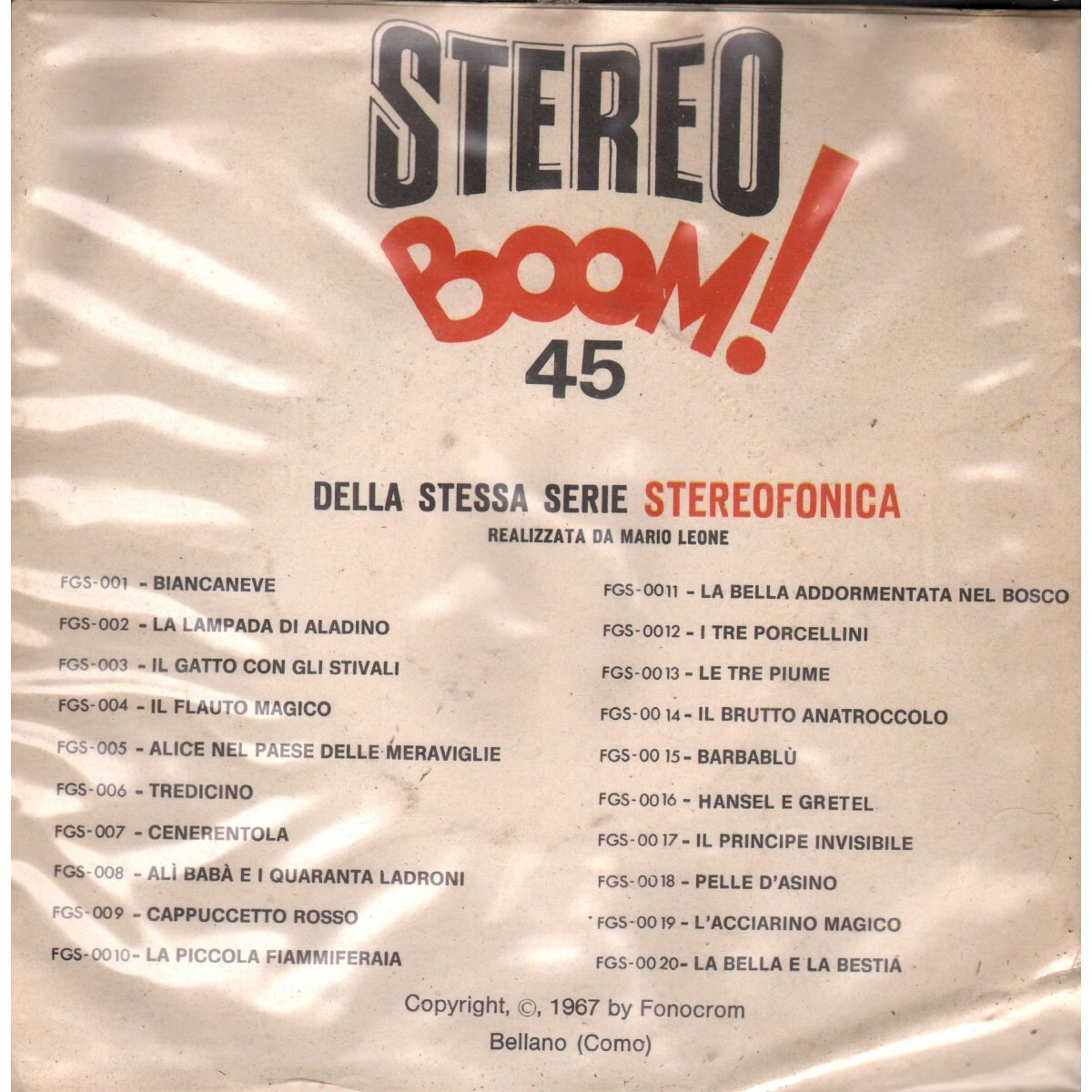 Mario Leone Vinyl 7" 45 RPM The Invisible Prince / FGS0017 New | eBay